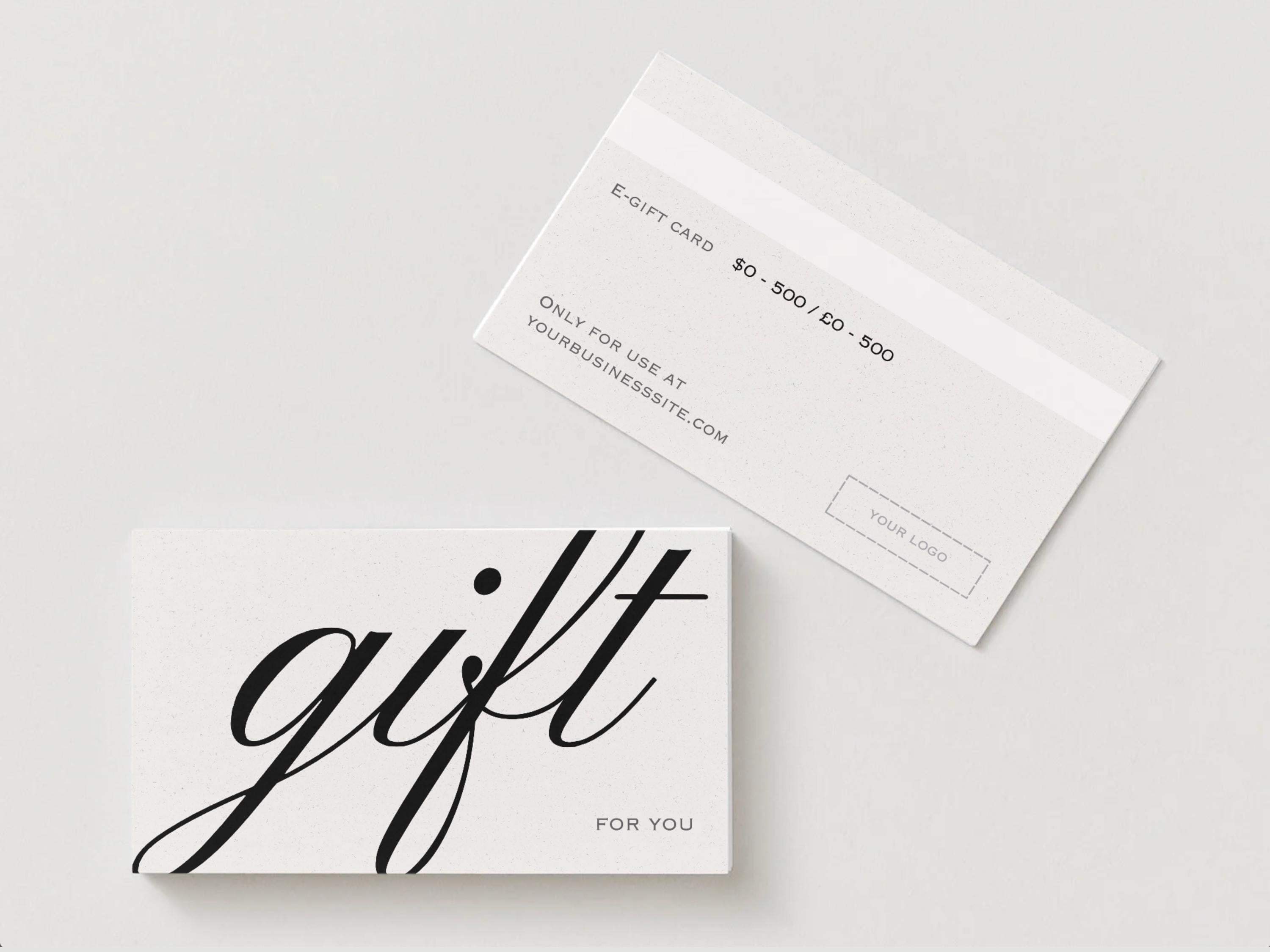 Digital Gift Card Template for Canva | Customizable E-gift Voucher ...