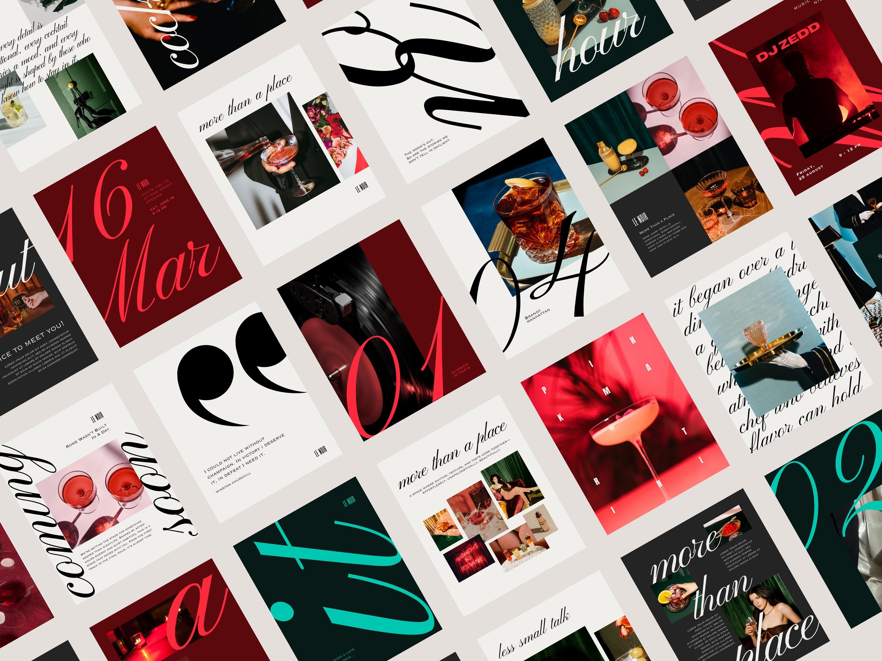Chic Instagram Templates: Social Media Post and Story Kit (digital ...