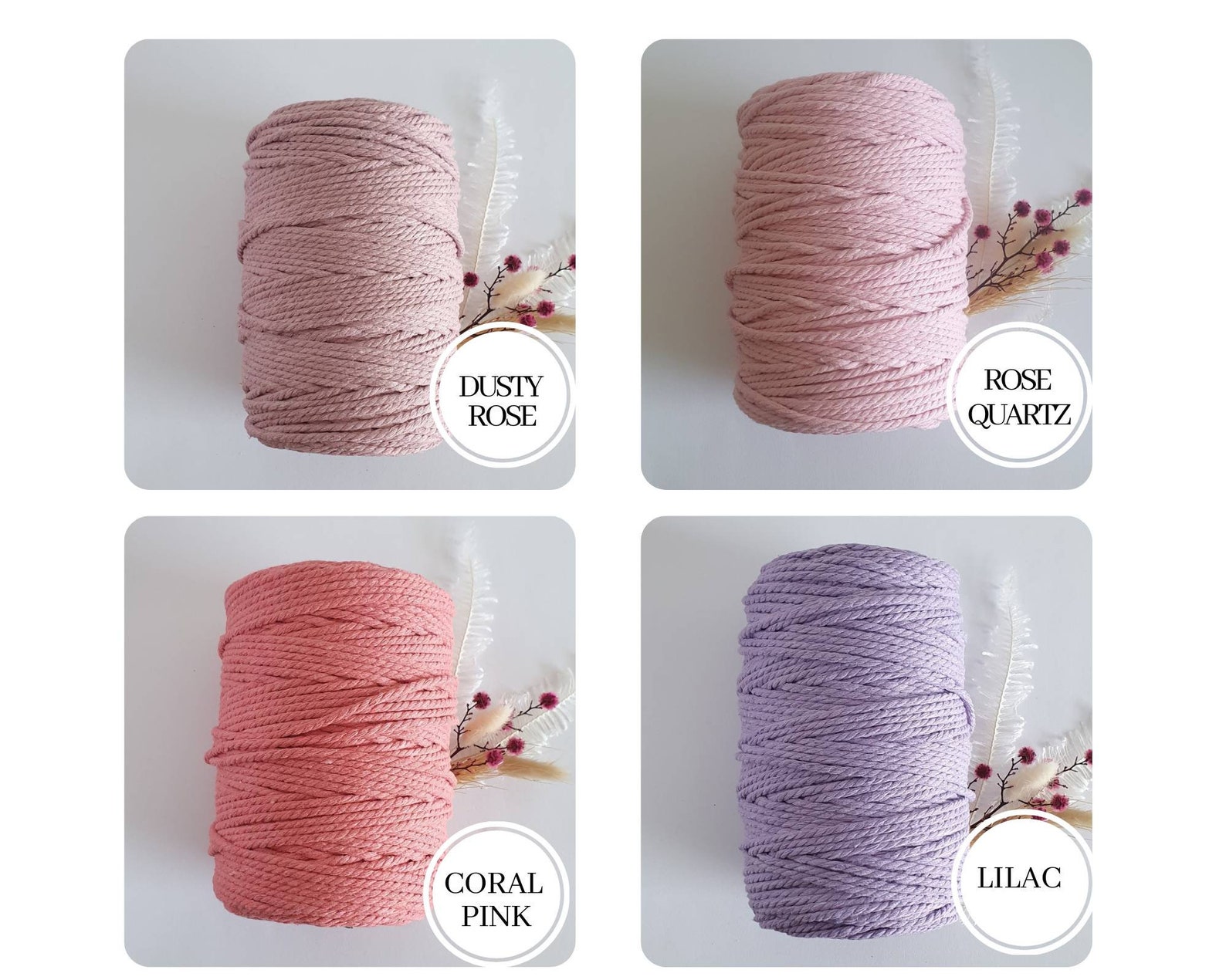 Macrame Cord BULK BUY 5 Rolls 30 Colours Available - Etsy Australia