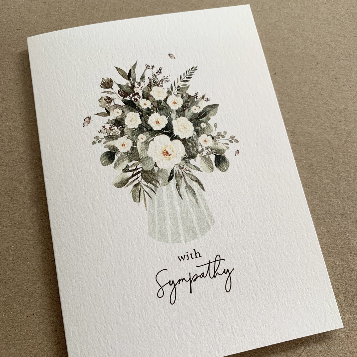 Sympathy Card, With Sympathy Card, With Sympathy Card Pack, Condolence ...