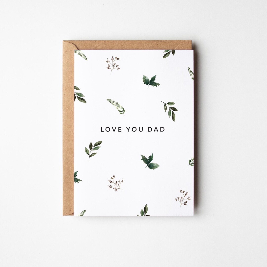 Dad Card Father's Day Love You Dad Card Gift for Dad for Him Husband ...