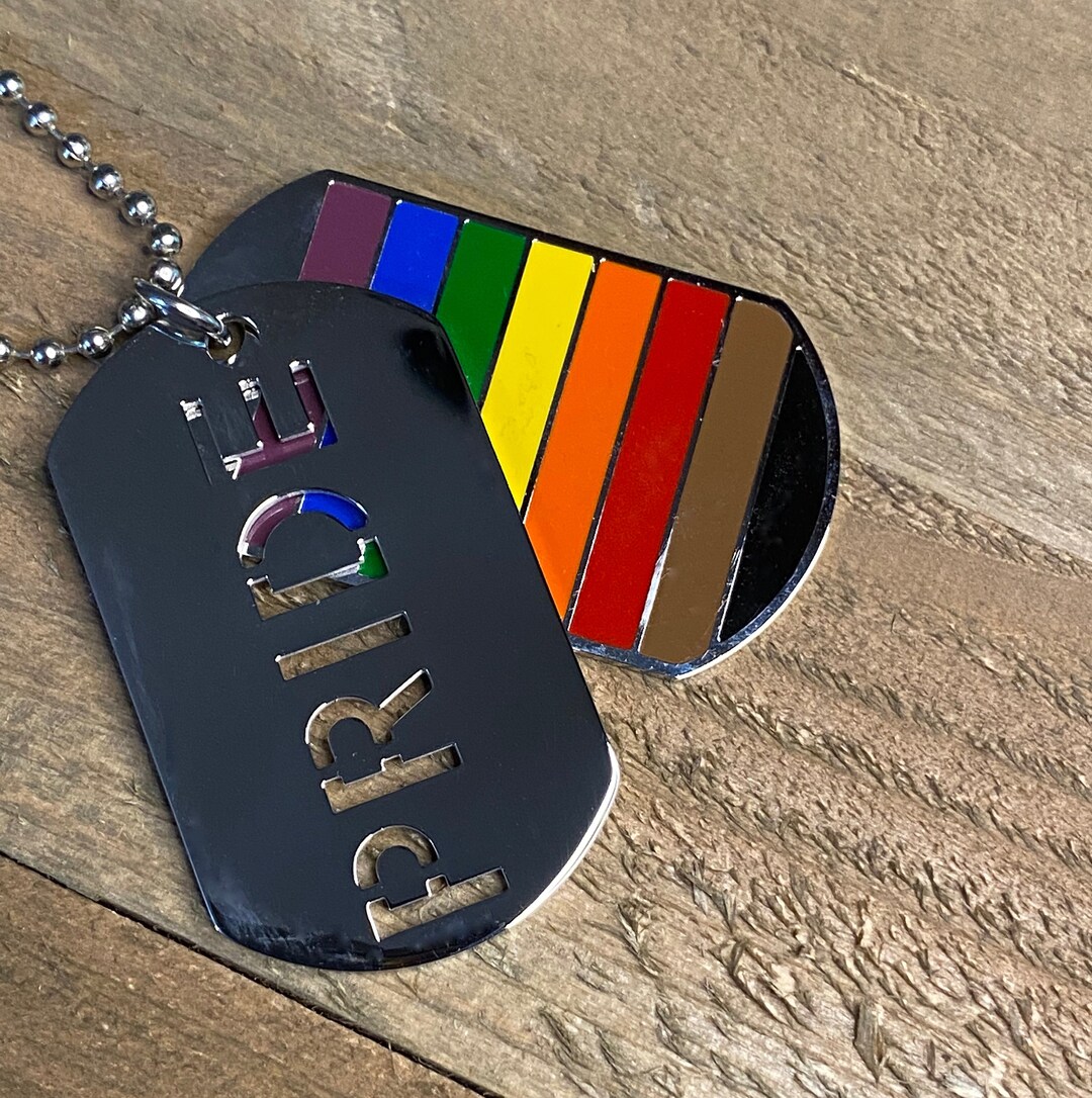 Inclusion pride Stainless Steel Dog Tags - Etsy