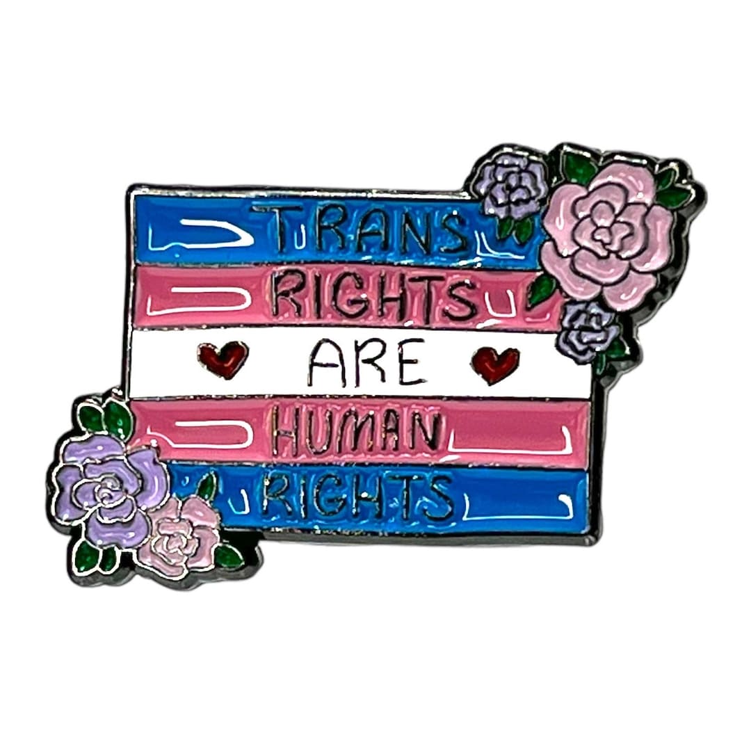 Trans Rights Enamel Pin - Etsy