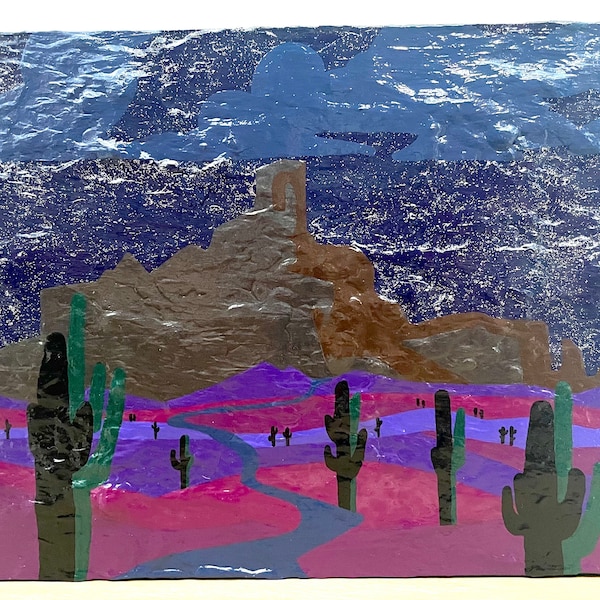 Desert Painting - Etsy