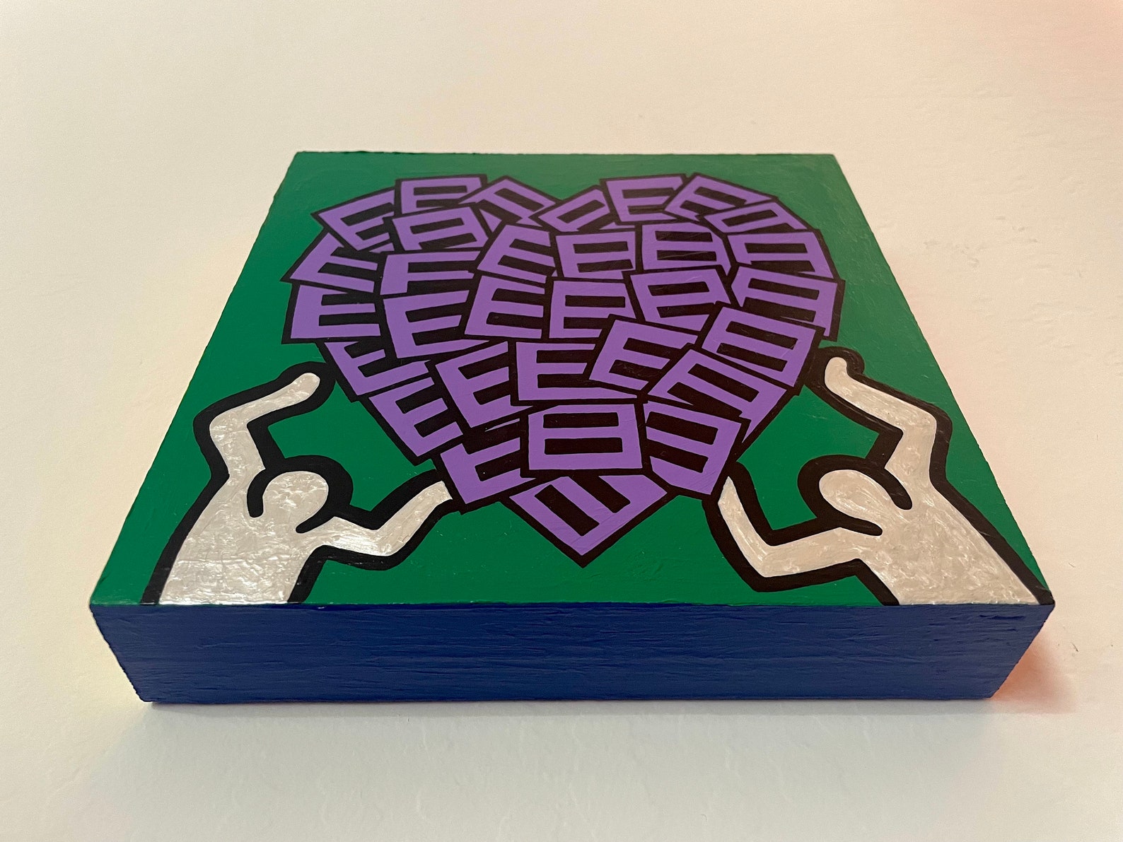 United Together VII — Original Painting — Acrylic on 8x8x1.5” Wood ...