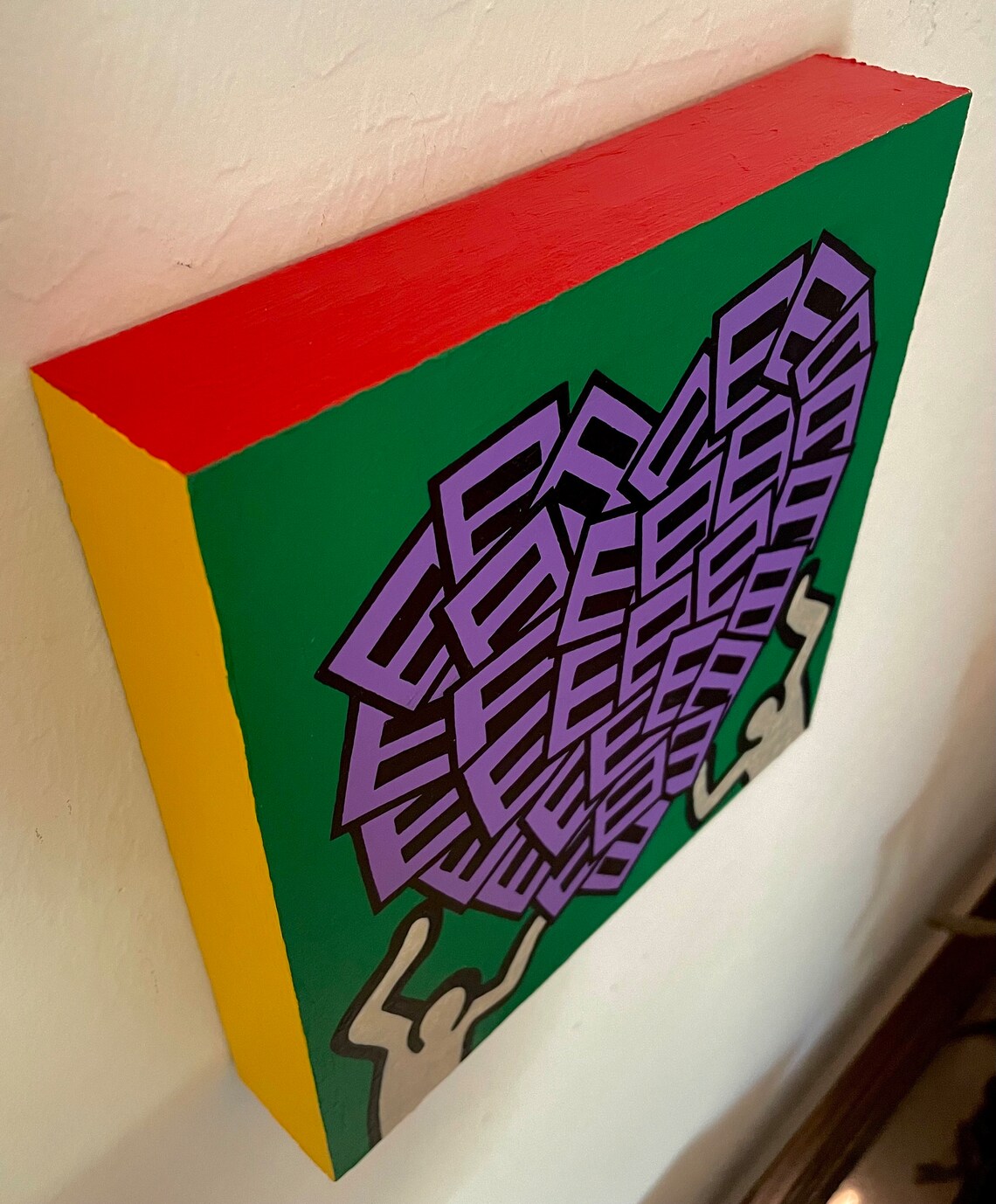 United Together VII — Original Painting — Acrylic on 8x8x1.5” Wood ...