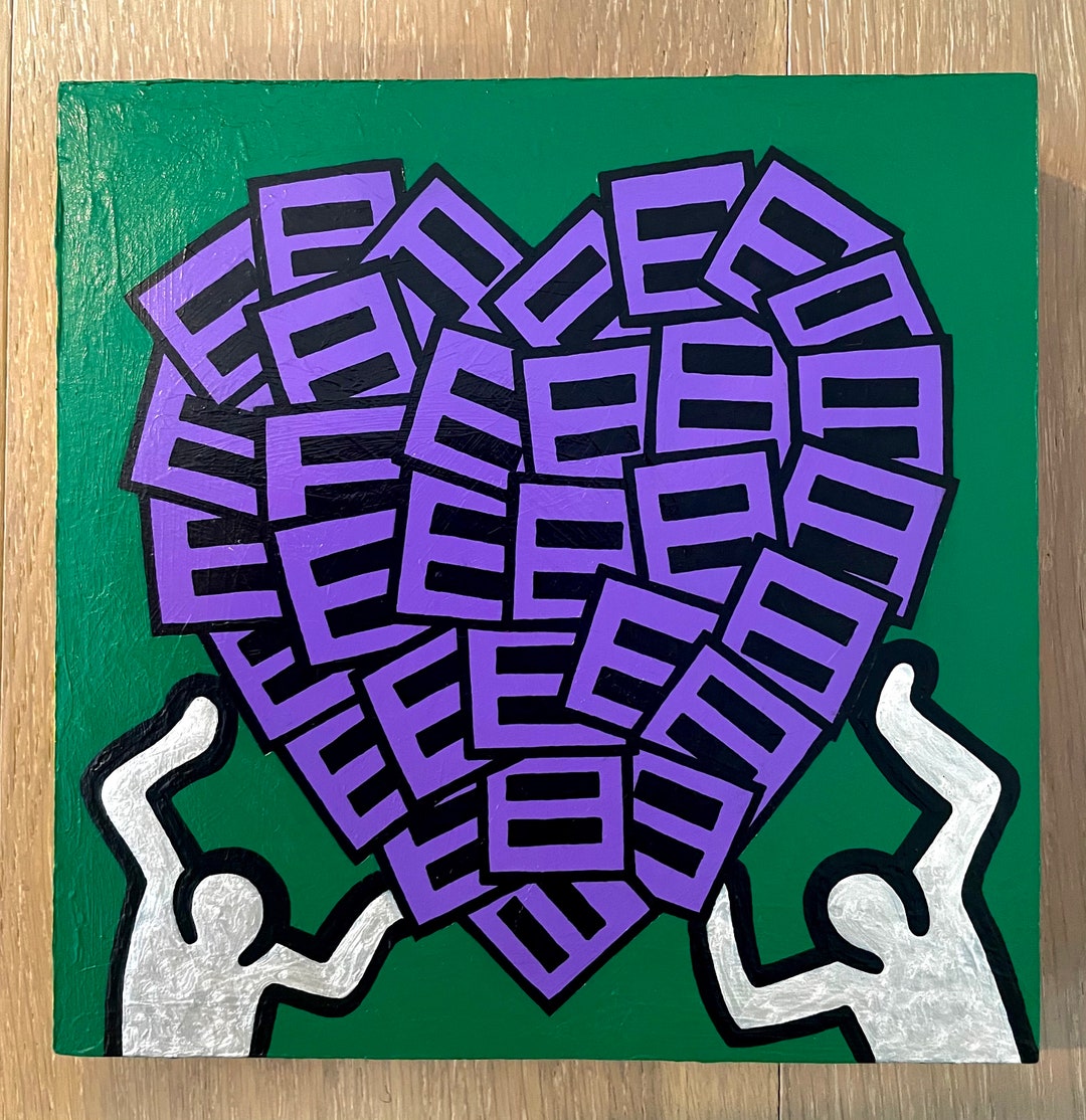 United Together VII — Original Painting — Acrylic on 8x8x1.5” Wood ...