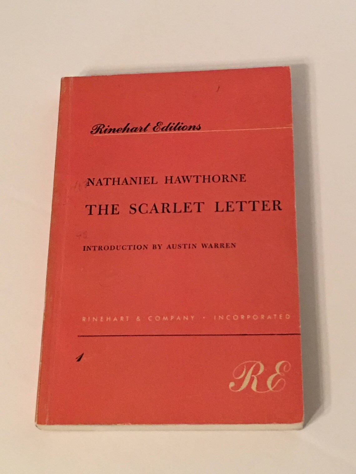 The Scarlet Letter by Nathaniel Hawthorne Rinehart Edition - Etsy UK