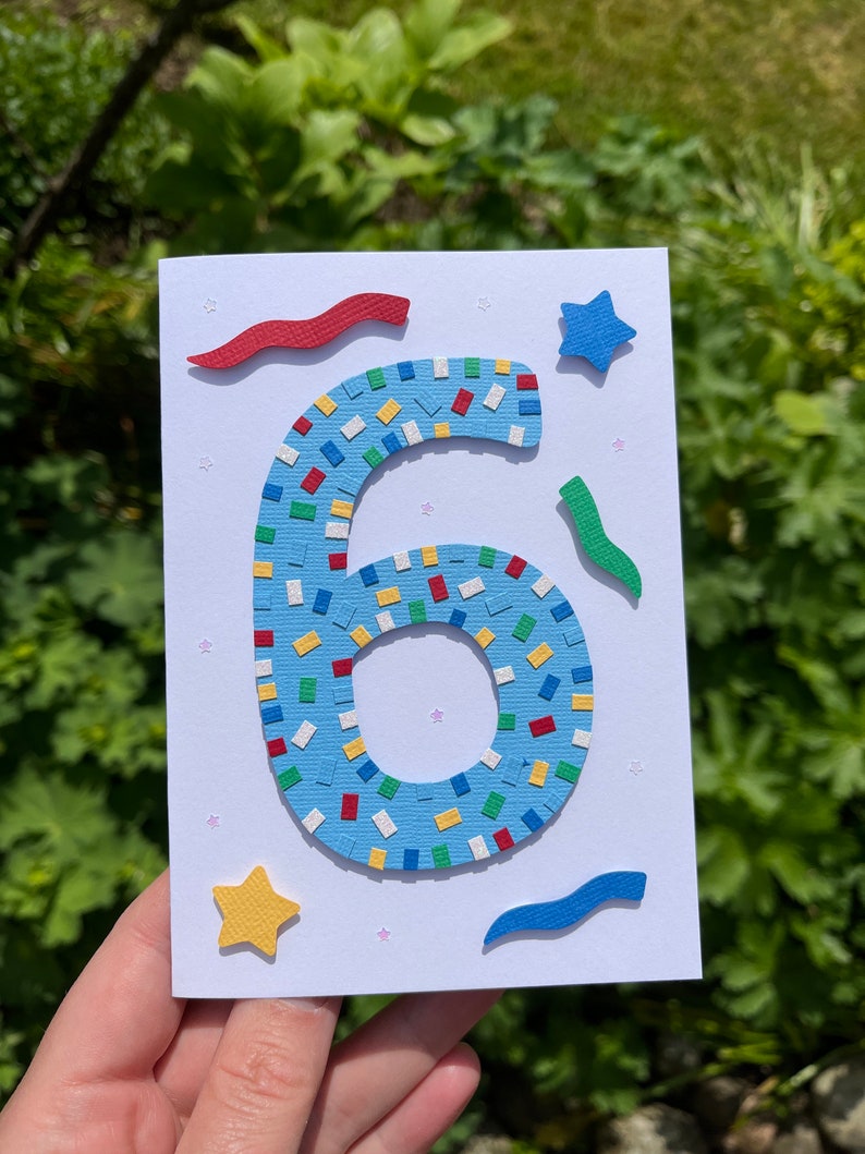 Custom Age Birthday Card Papercrafted Handmade Card - Etsy UK