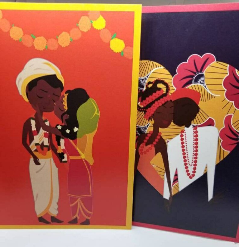 Traditional Wedding Cards | Etsy