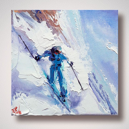 Ski Photo Ski Print Abstract Print Abstract Ski Decor | Etsy
