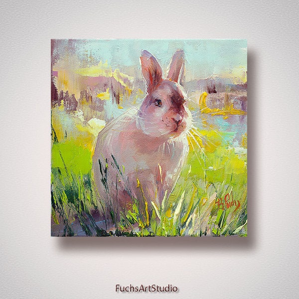 Bunny Painting - Etsy