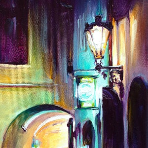 Prague Painting Prague Evening Street Art City Scene - Etsy