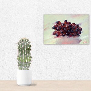 Red Grapes Berry Art Painting Original Food Art - Etsy