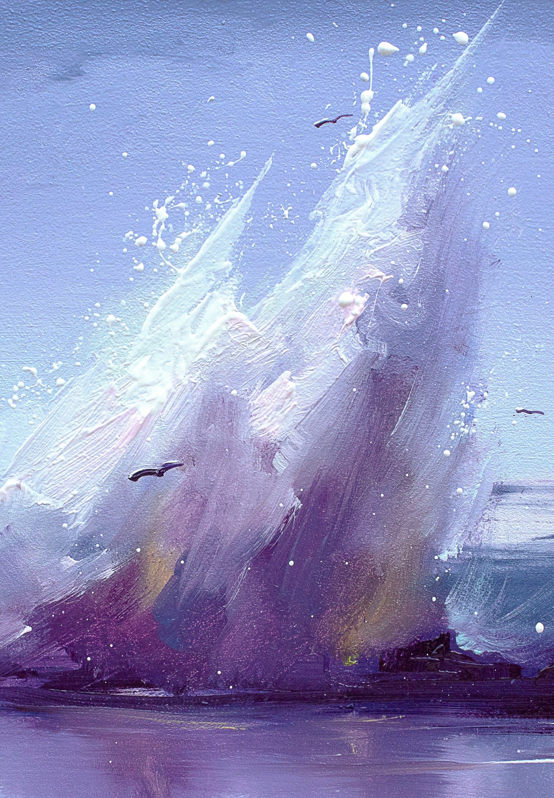 Wave Splash Ocean Art Painting Beach Wave Breaking - Etsy