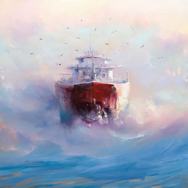 Ship Painting - Etsy