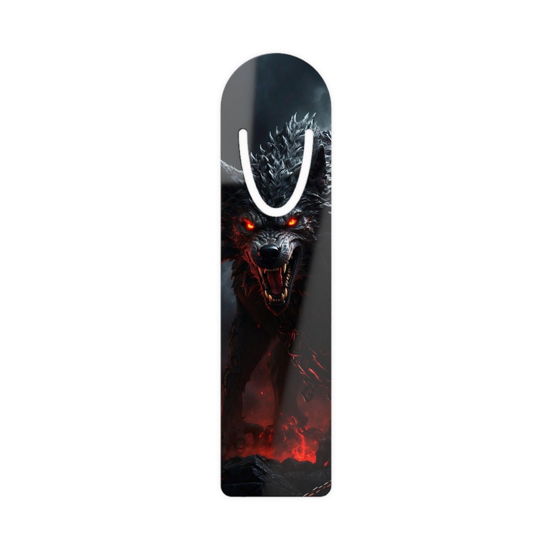 Dark Fantasy Hell Hound Werewolf Bookmark Heavy Duty Aluminum Bookmark ...