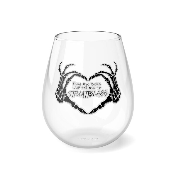 Book Wine Glass Etsy