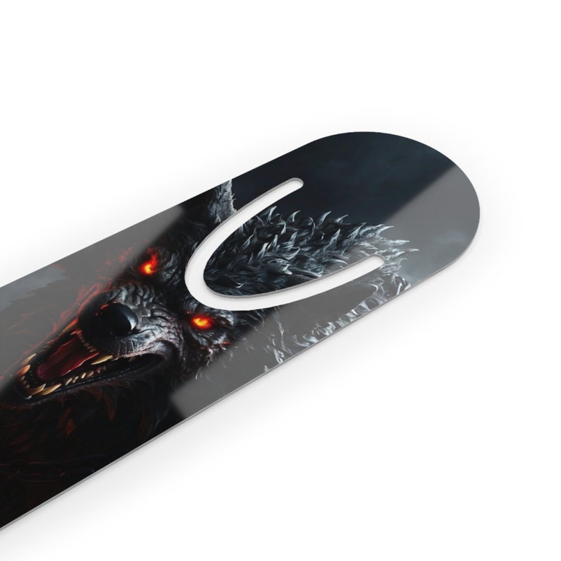 Dark Fantasy Hell Hound Werewolf Bookmark Heavy Duty Aluminum Bookmark ...