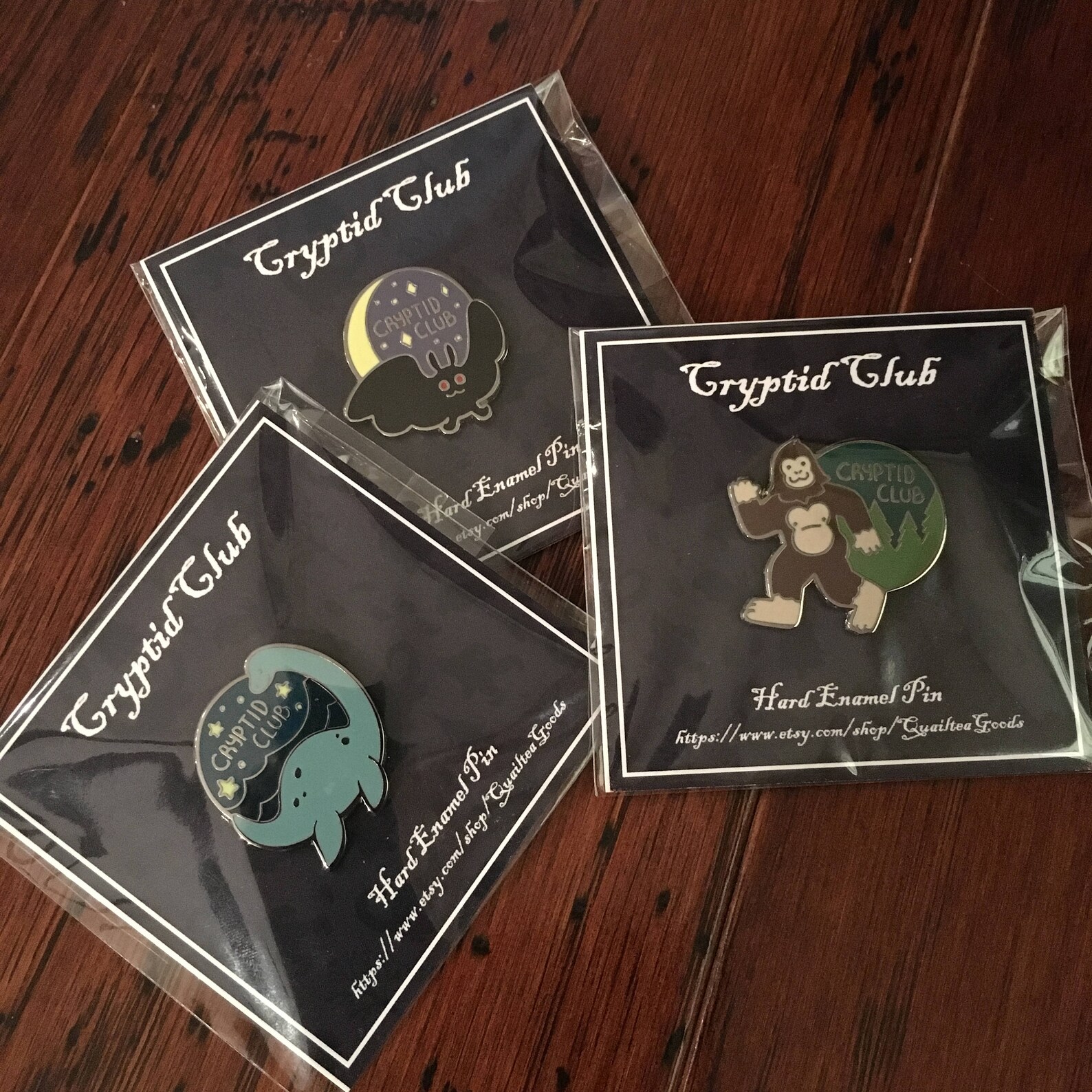 Cryptid Club Hard Enamel Pin - Etsy