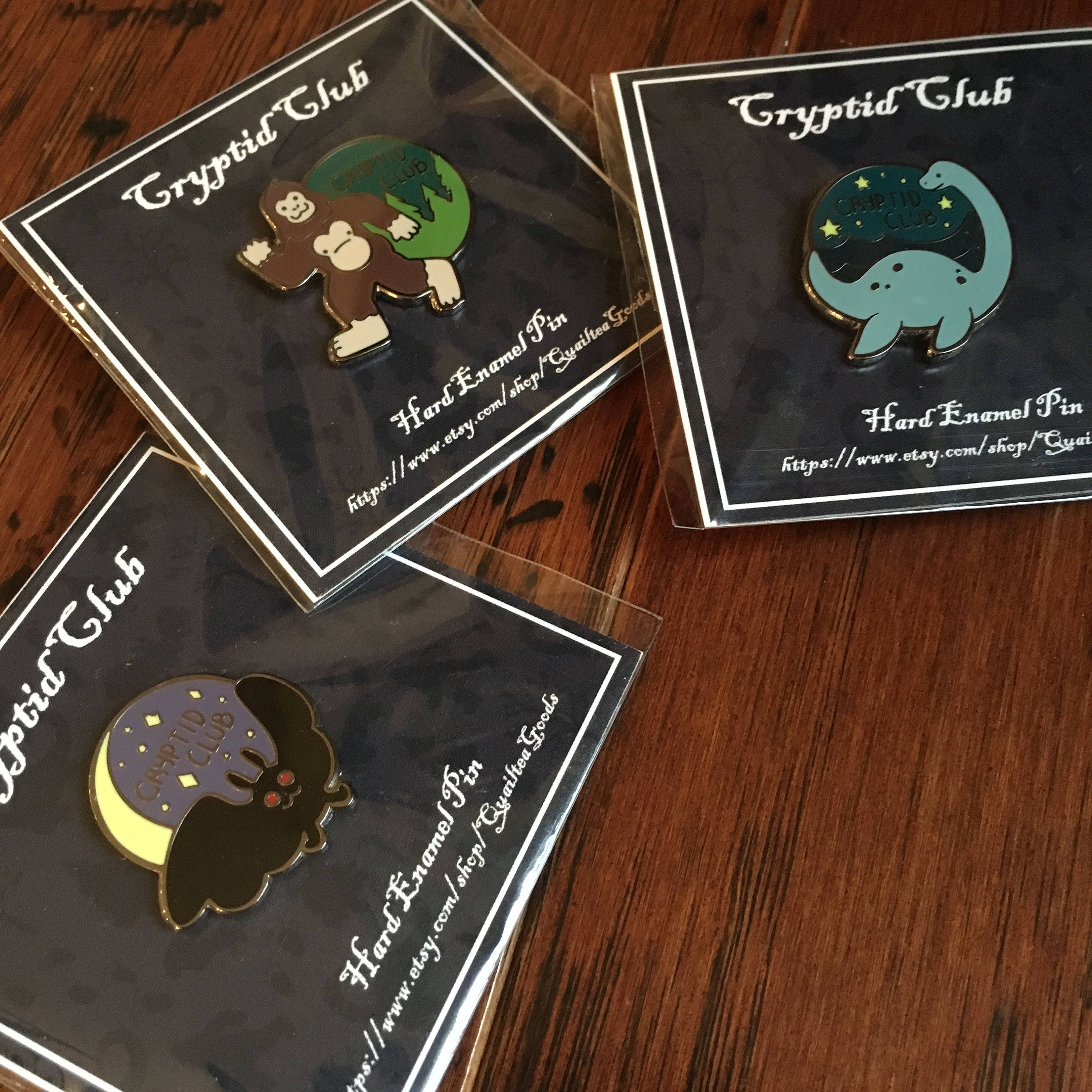 Cryptid Club Hard Enamel Pin - Etsy