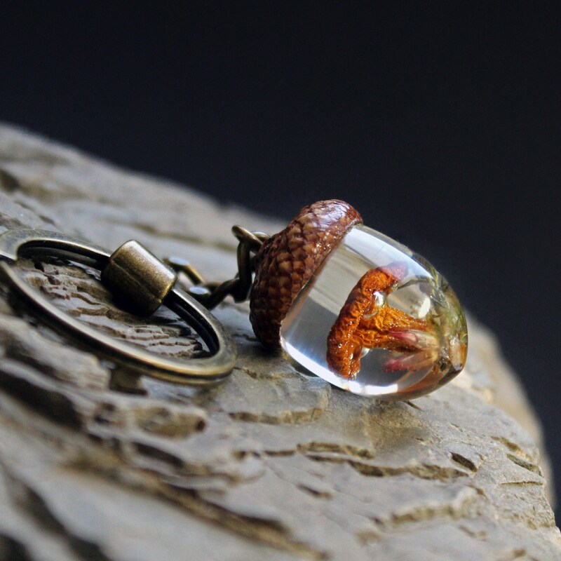 Mushroom Keychain - Etsy