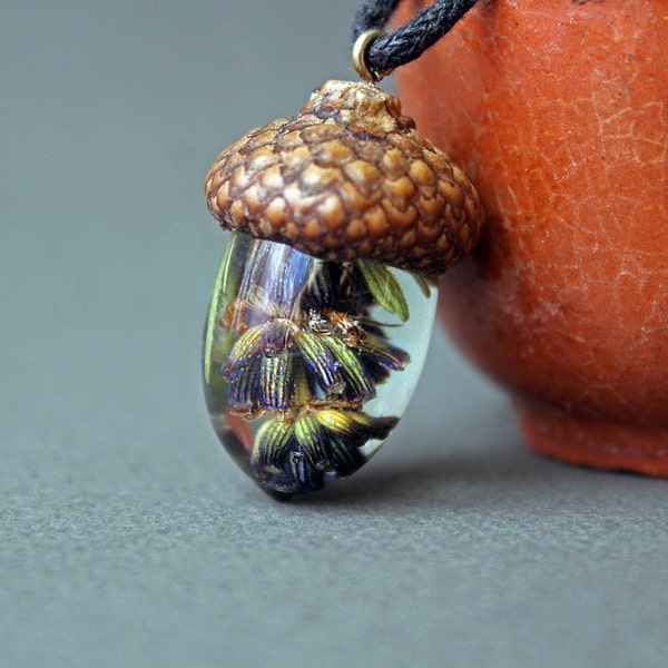Acorn Necklace - Etsy