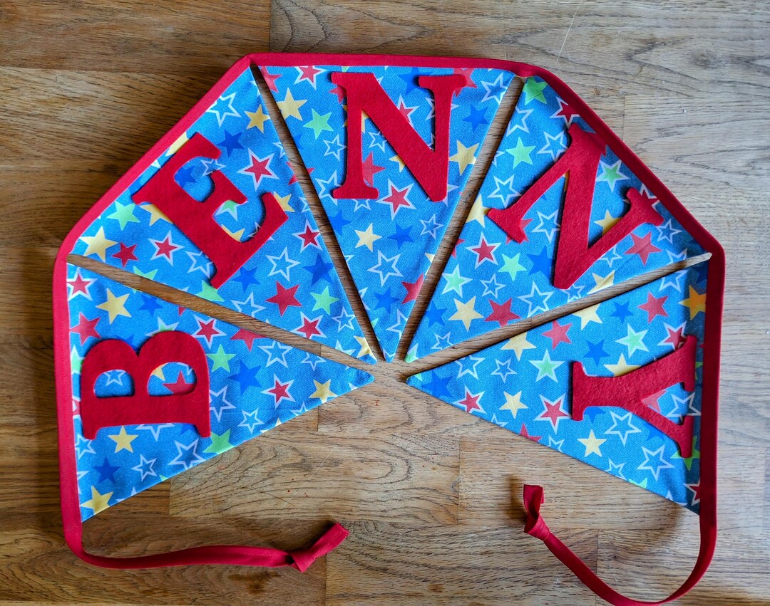 Personalised Boys Banner, Star Bunting, Star Nursery Decor, Blue Boys ...