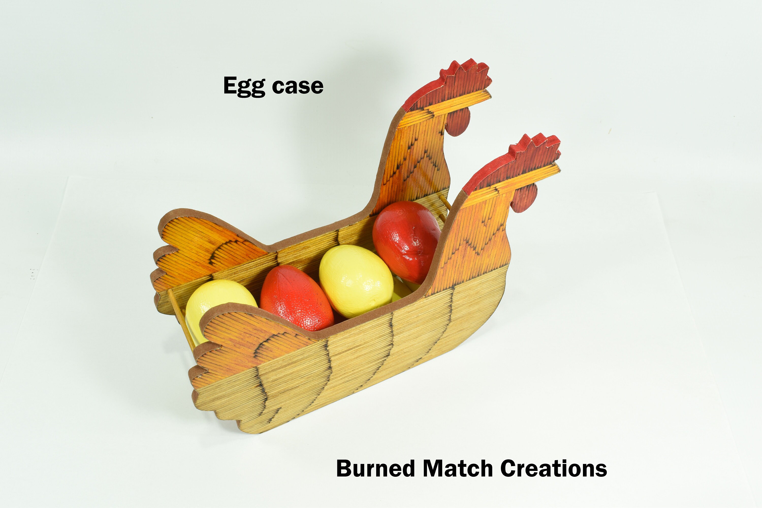 Handmade Egg Case Made From Burned Matchsticks, Case for Easter Eggs ...