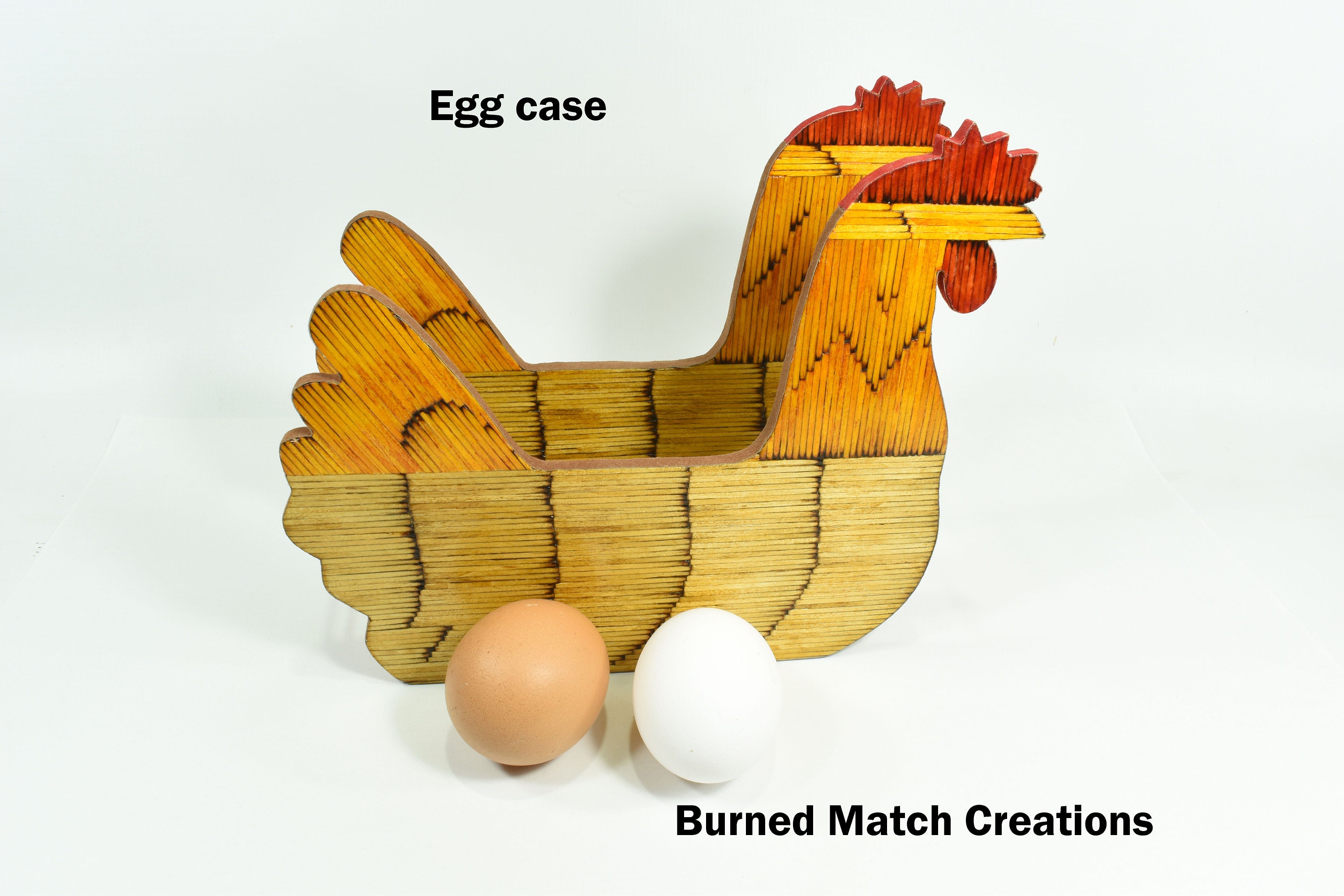 Handmade Egg Case Made From Burned Matchsticks, Case for Easter Eggs ...