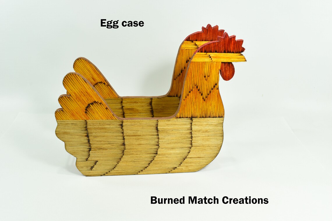 Handmade Egg Case Made From Burned Matchsticks, Case for Easter Eggs ...