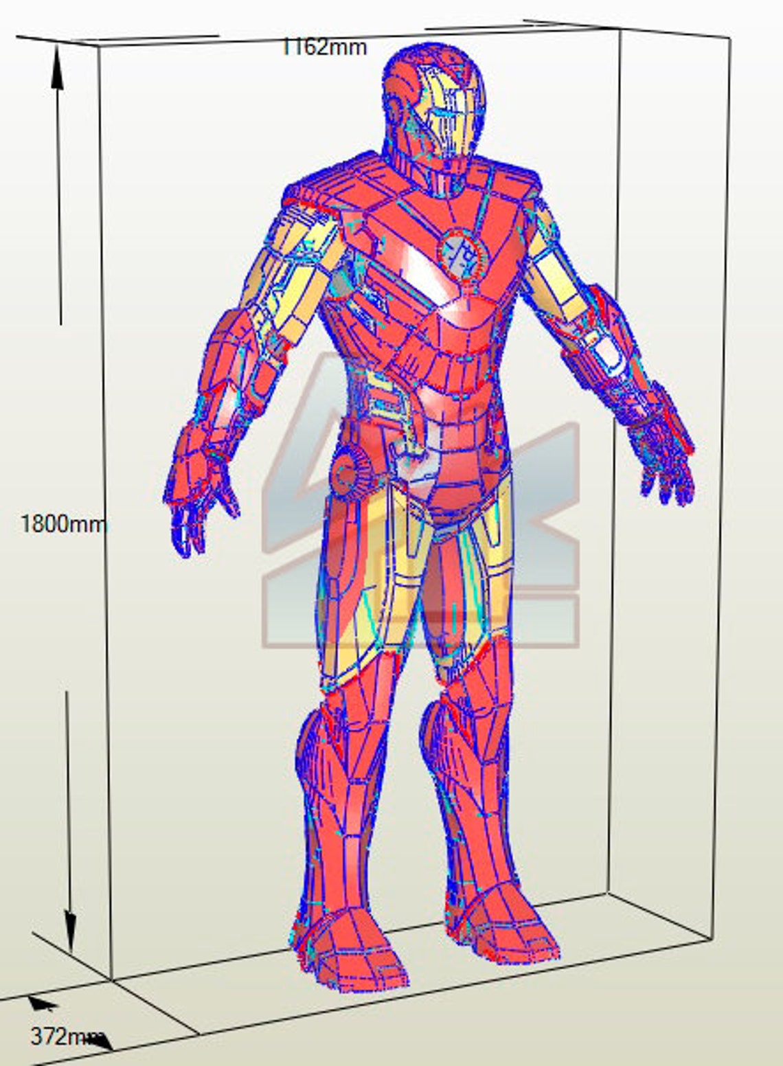Iron Man VR SUIT (PS4 Game) - FOAM Pepakura Files - Etsy