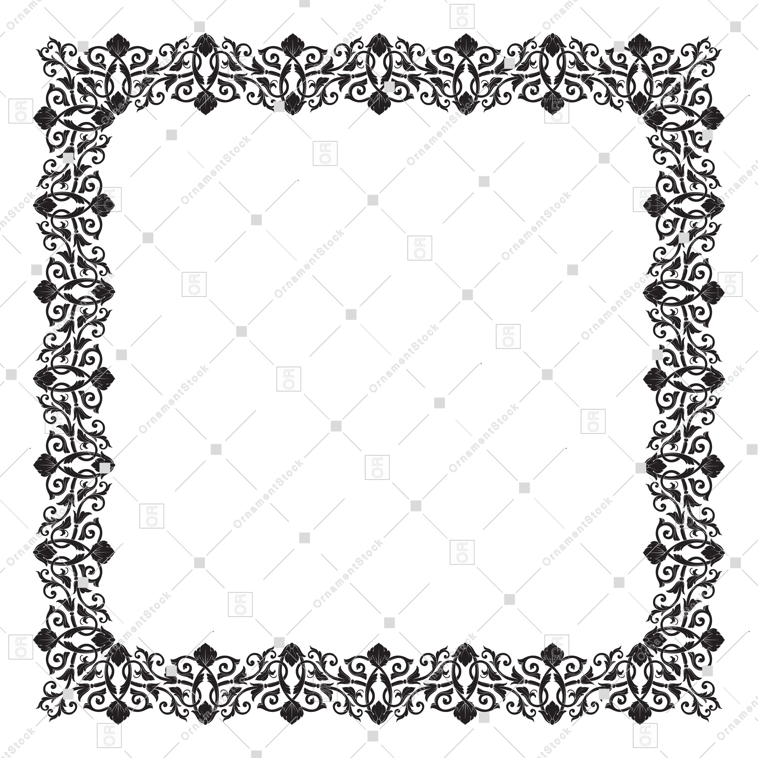 Decorative Border Svg, Frame Clipart Svg, Digital Frames Svg, Vector ...