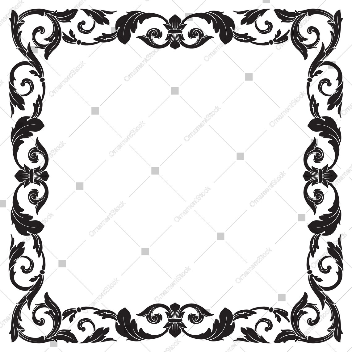 Digital Frames Svg, Borders Clip Art Svg, Digital Labels Vector, Basic ...