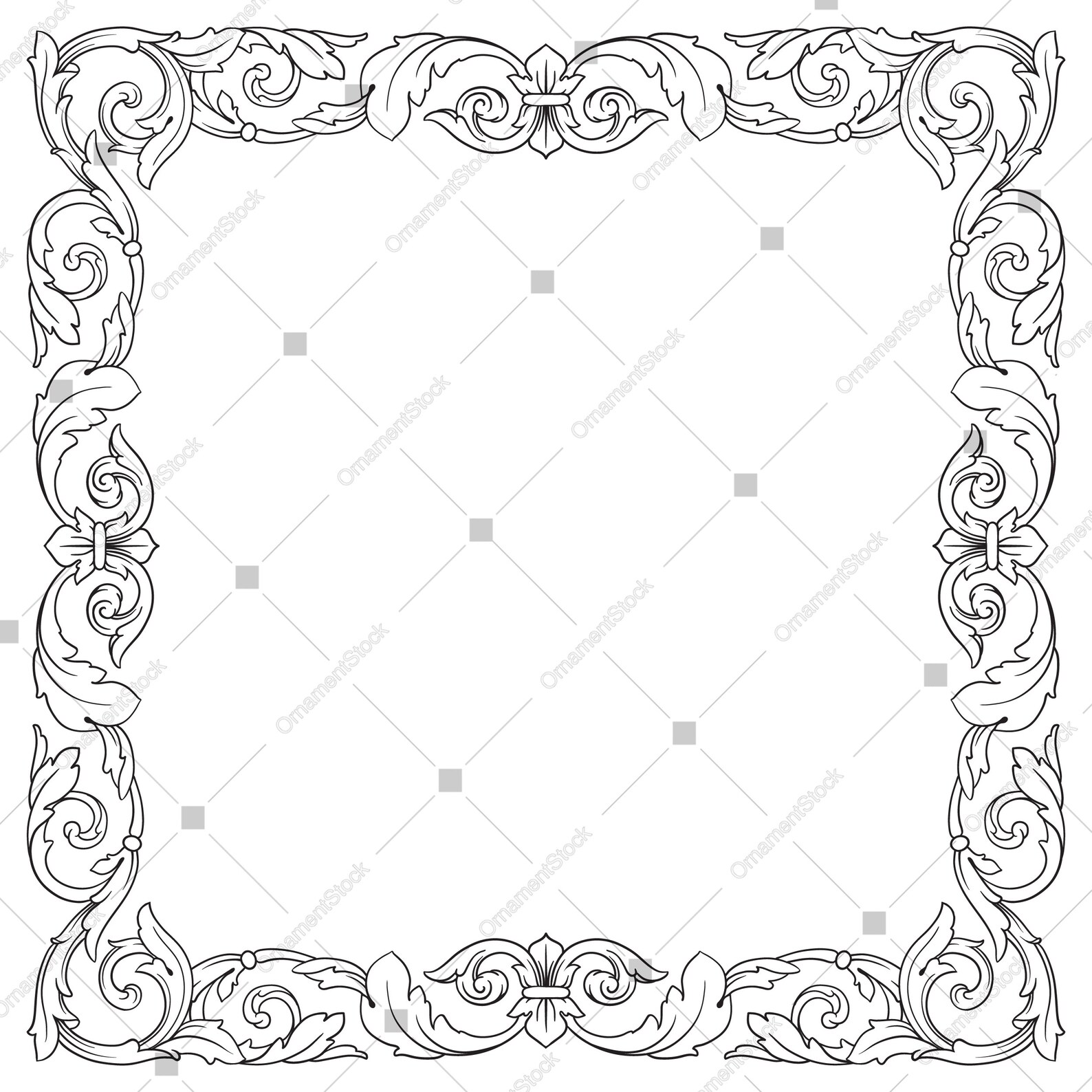 Digital Frames Svg, Borders Clip Art Svg, Digital Labels Vector, Basic ...