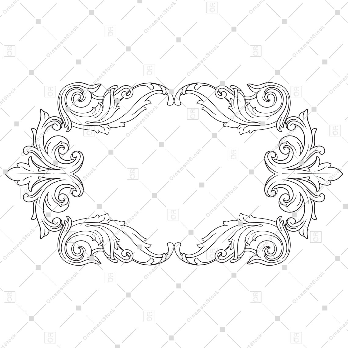 Ornate Frame Png and Digital Vintage Label. You Can Use for Design ...