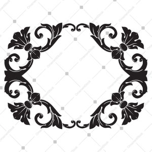 Digital Frames Svg, Borders Clip Art Svg, Digital Labels Vector, Basic ...