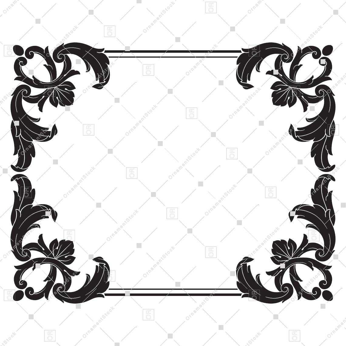 Decorative Border Svg, Frame Clipart Svg, Digital Frames Svg, Vector ...