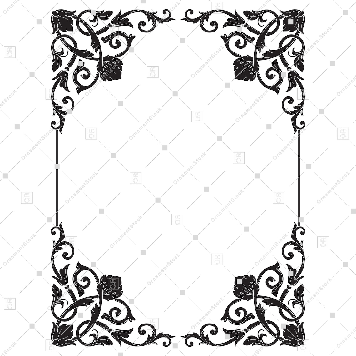 Decorative Border Svg, Frame Clipart Svg, Digital Frames Svg, Vector ...