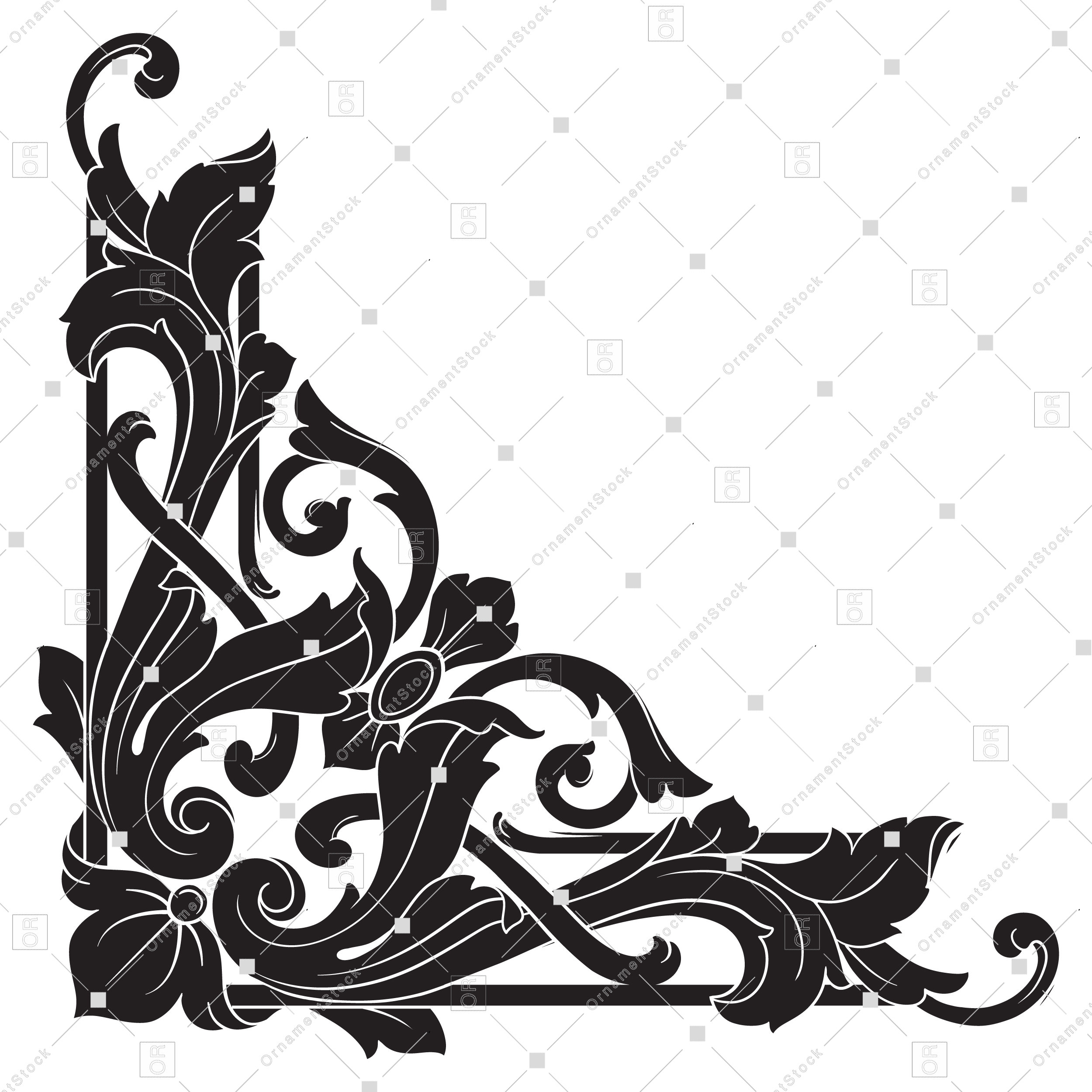 Baroque Svg Damask Clip Art Scroll Clipart Frame Swirl - Etsy Australia