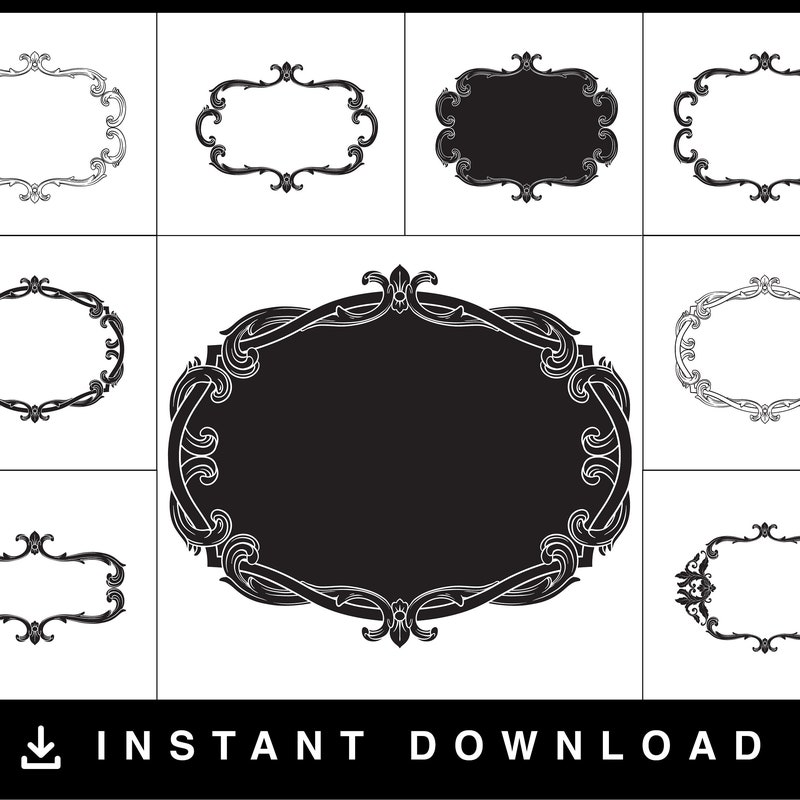 Farmhouse Frames Svg - Etsy