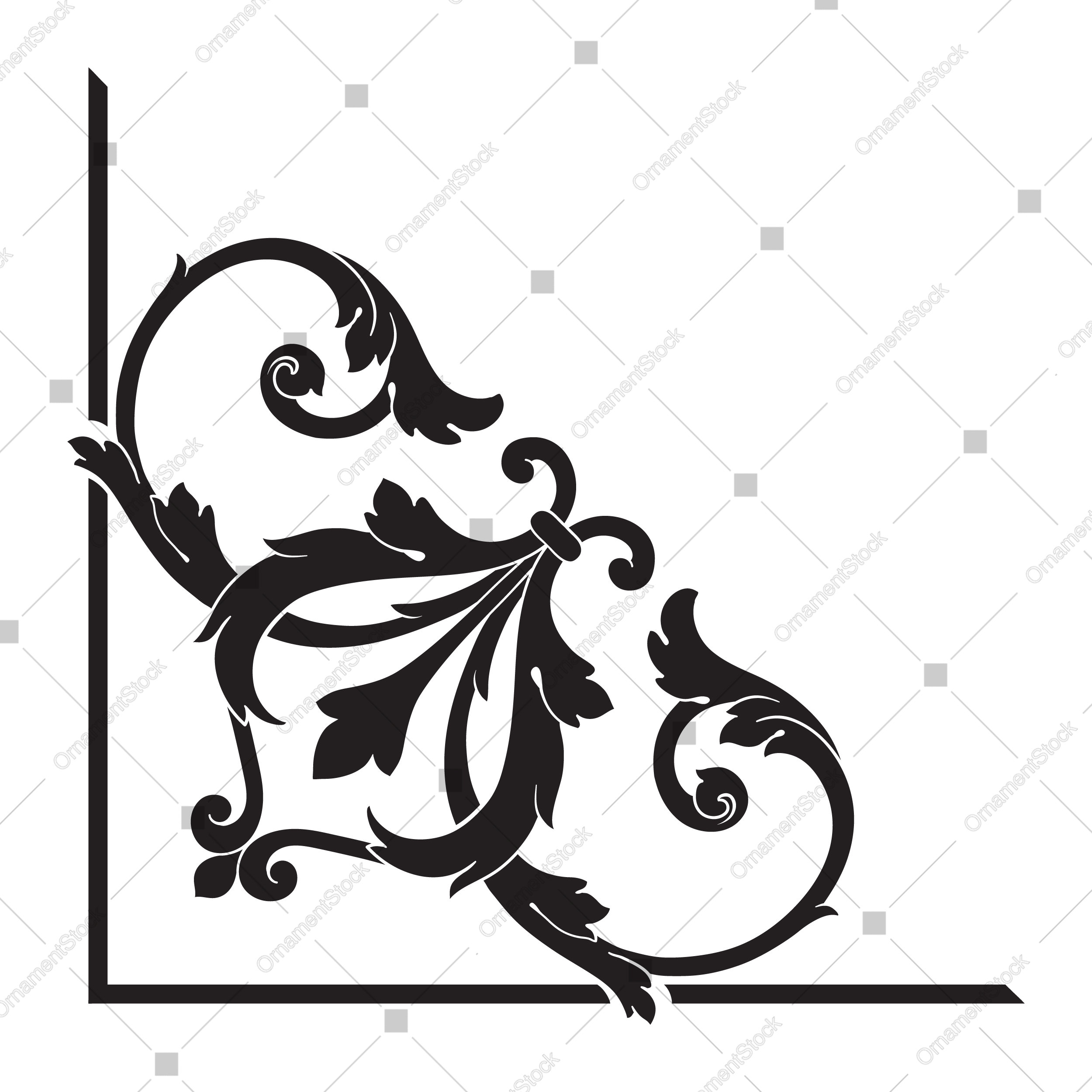 Corner Svg, Ornament Svg, Decor Svg, Ornate Corner Svg, Decorative ...