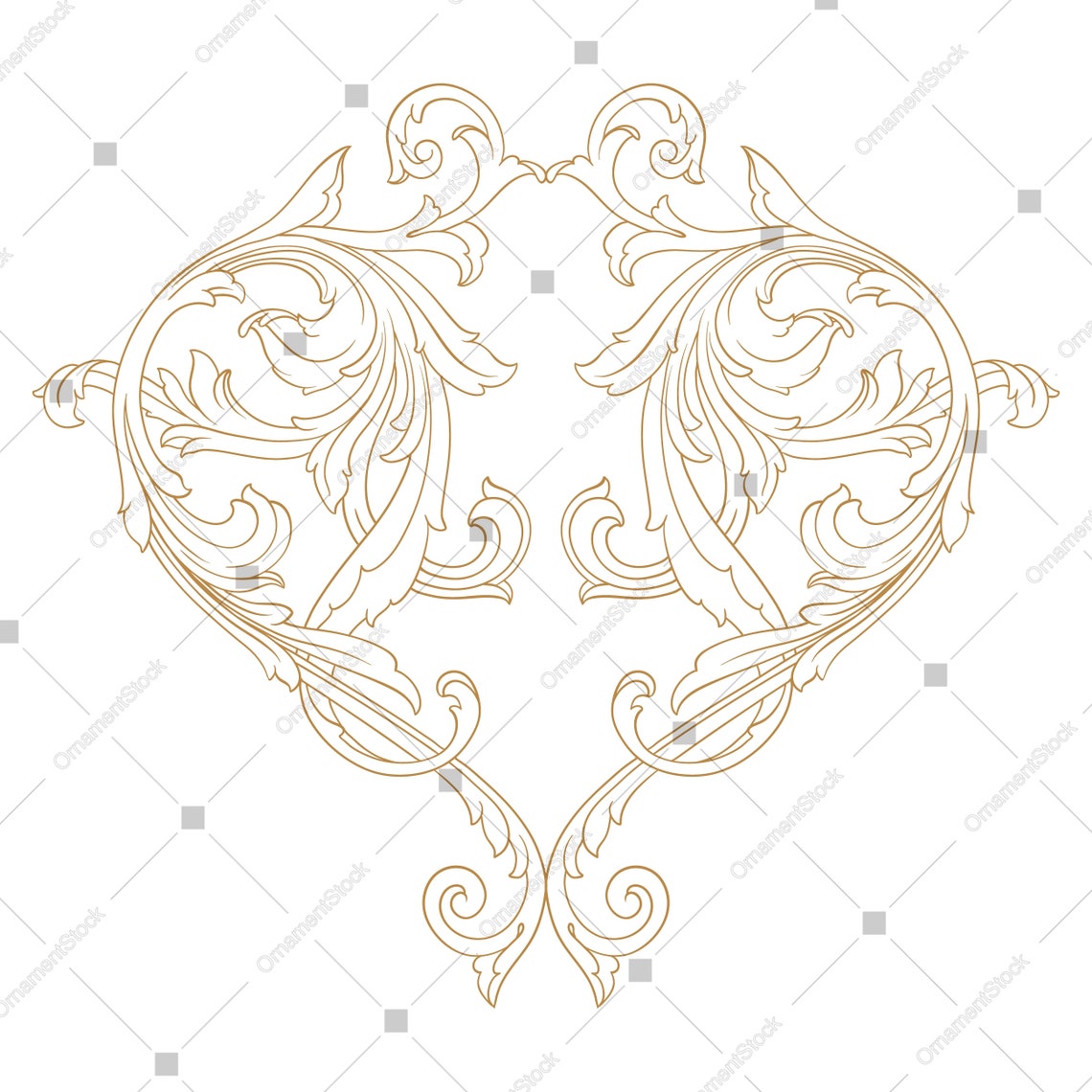 Baroque Svg, Gold Frame Clipart, Frame Svg, Damask Clip Art, Scroll ...