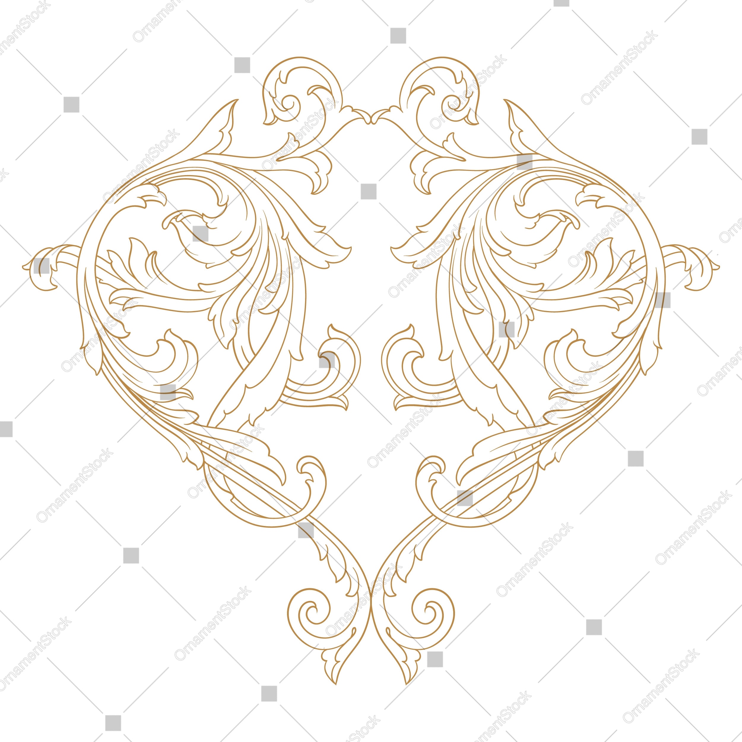 Baroque Svg, Gold Frame Clipart, Frame Svg, Damask Clip Art, Scroll ...