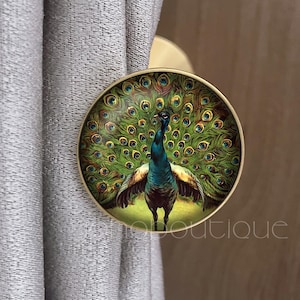 peacock tieback