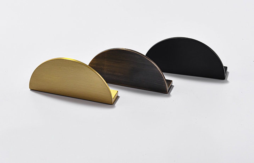 Solid Brass Half Circle Pull Knobs Cabinet Pulls Drawer Knob Dresser Pull Knobs Handles Kitchen ...