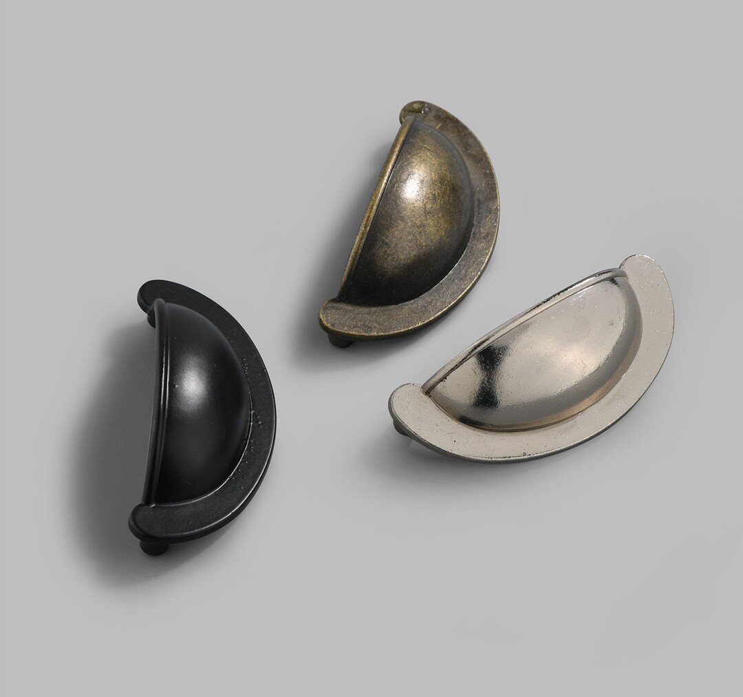 1 Piece Shell Pulls Label Cabinet Handle Mini Dresser Knob Dresser Pull ...