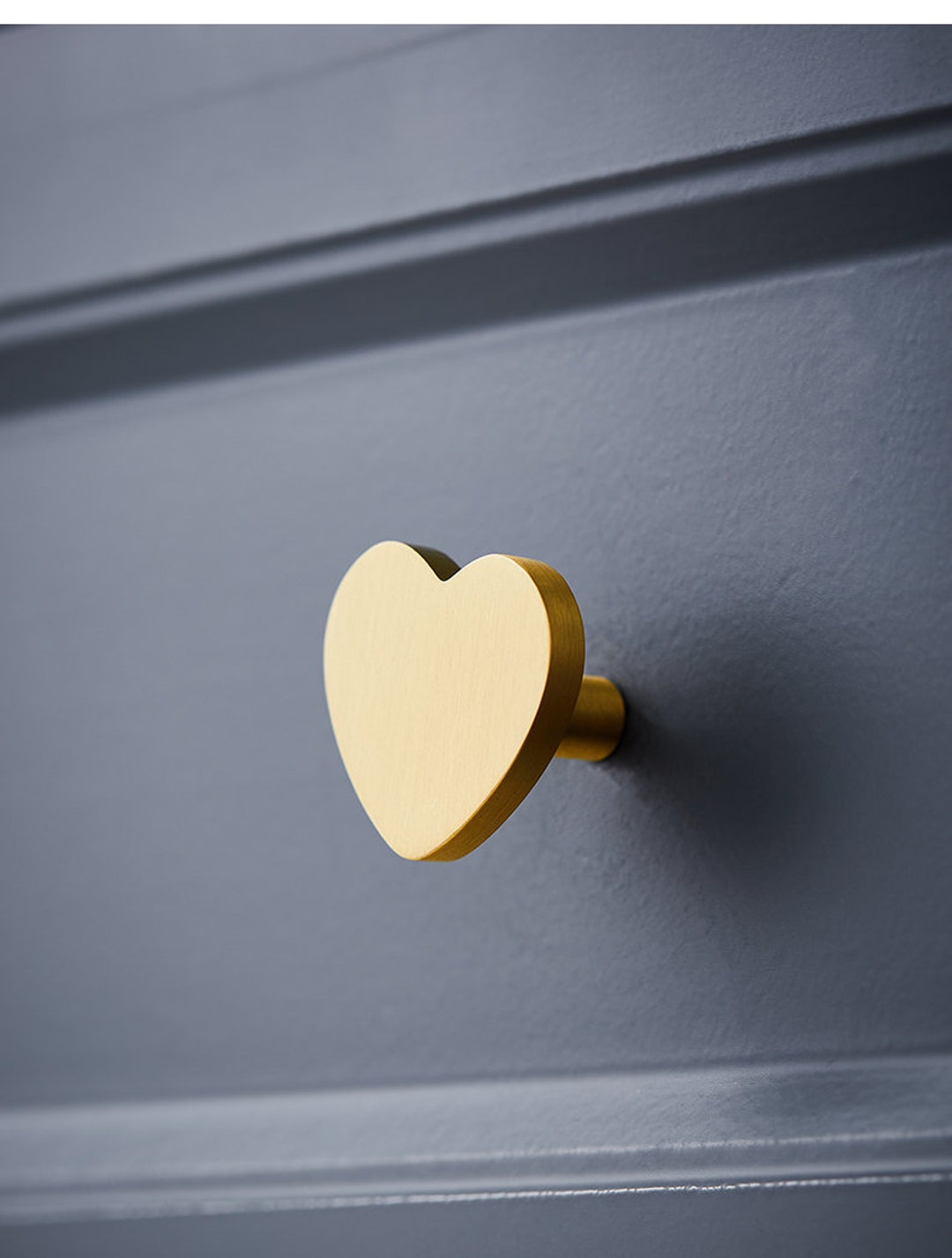 Heart Knob Solid Brass Knob Cabinet Pulls Drawer Knob Dresser Pull Knobs Handles Kitchen Knobs ...