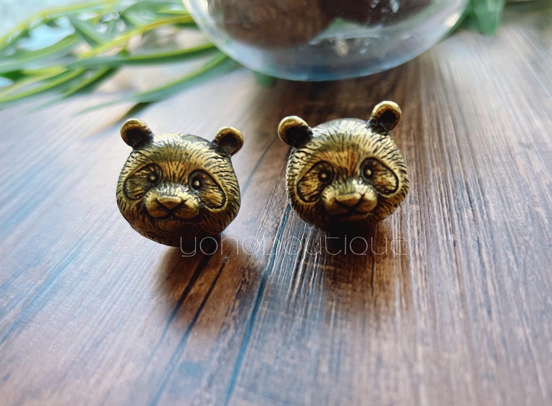 Solid Brass Bear Knob: Cabinet, Drawer, Dresser Pull - 1" BHK1060 - Etsy