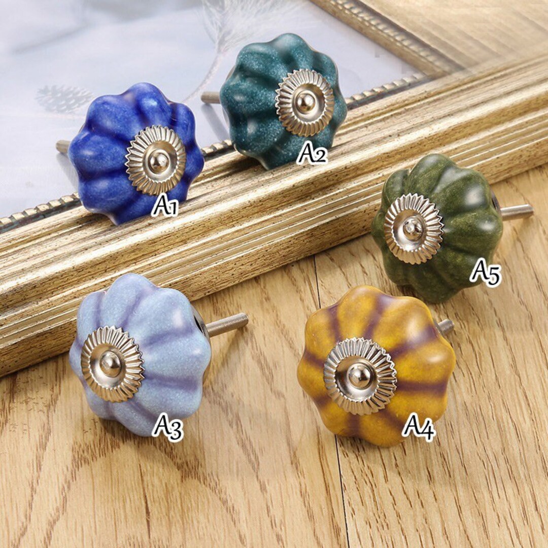 Ceramic Knob Vintage Porcelain Cabinet Pulls Drawer Knob Dresser Pull Knobs Handles Kitchen ...